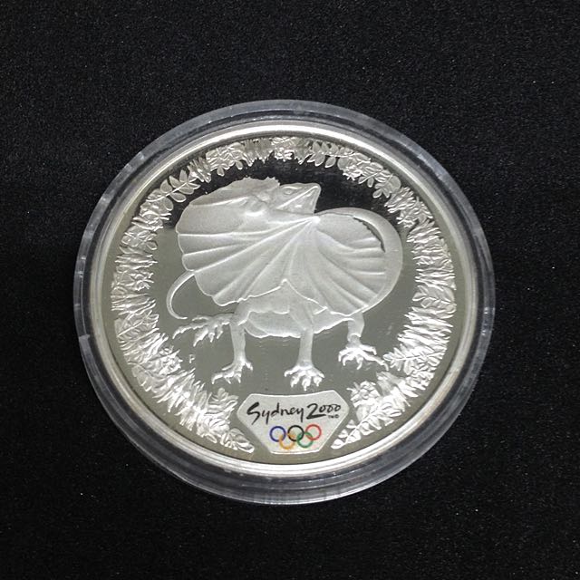Sydney Olympics 2000 Frilled Lizard Proof Silver Coin, Hobbies & Toys ...
