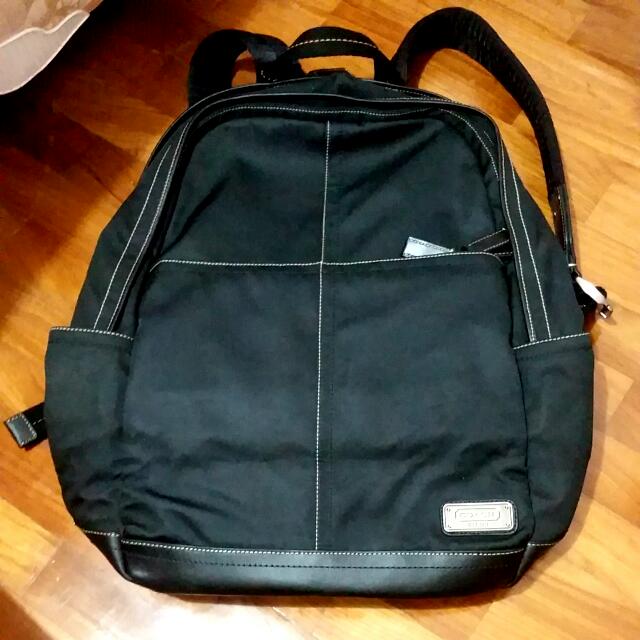 COACH - Authentic Backpack - Black, Men's Fashion, Bags, Sling Bags on ...