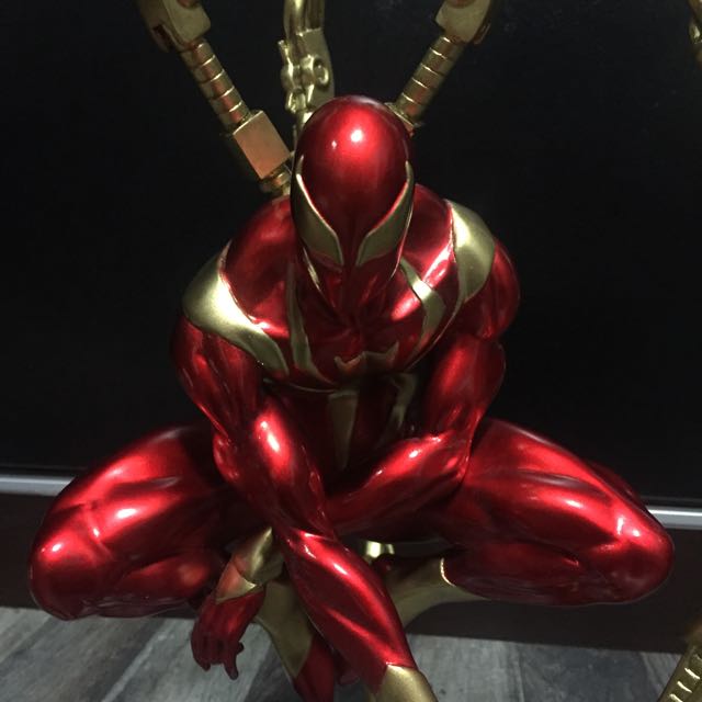 Custom Iron Spider Iron Spiderman statue not sideshow pop culture shock ...