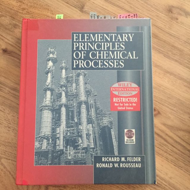 Elementary Principles of Chemical Processes, Hobbies & Toys, Books ...