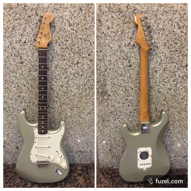 2000 Fender USA Made 62' Reissue Inca Silver Stratocaster Guitar ...