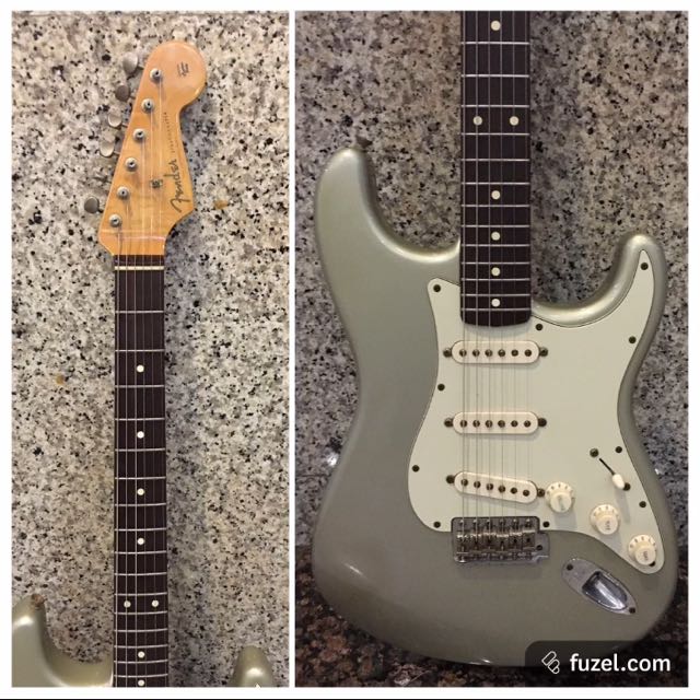 2000 Fender USA Made 62' Reissue Inca Silver Stratocaster Guitar ...