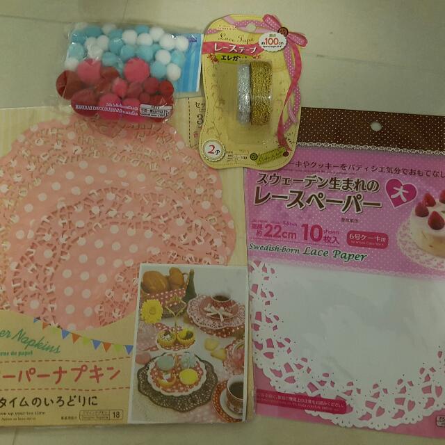 Daiso Ribbon And Paper Napkin, Hobbies & Toys, Stationery & Craft ...