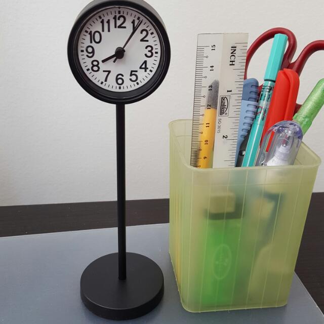 MUJI Mini "Clock Of PARK" -TABLE CLOCK, Furniture & Home Living, Home ...