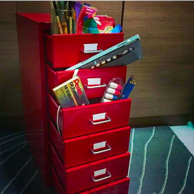 IKEA Helmer Drawer (red), Furniture & Home Living, Furniture, Shelves ...