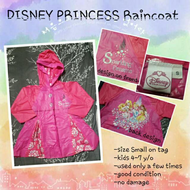 Disney Princess Raincoat, Babies & Kids, Babies & Kids Fashion on Carousell