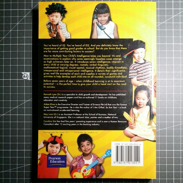 How To Multiply Your Child's Intelligence, By May Lwin, Adam Khoo ...
