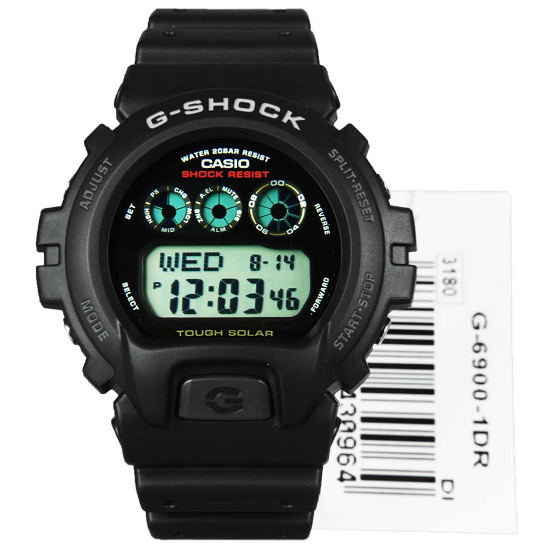 NEW CASIO G-6900-1DR G-6900-1D G-SHOCK ORIGINAL TOUGH SOLAR WATCH WITH ...
