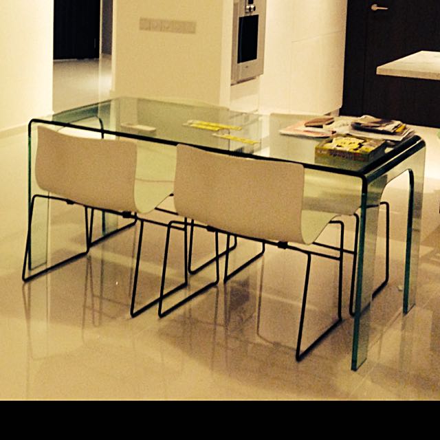 Solid Glass Table, Furniture & Home Living, Furniture, Tables & Sets on ...
