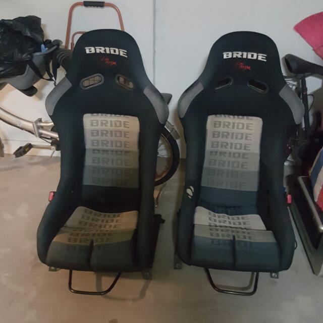 Bride Low Max Full Bucket With Subaru Railing (Pair), Car Accessories ...