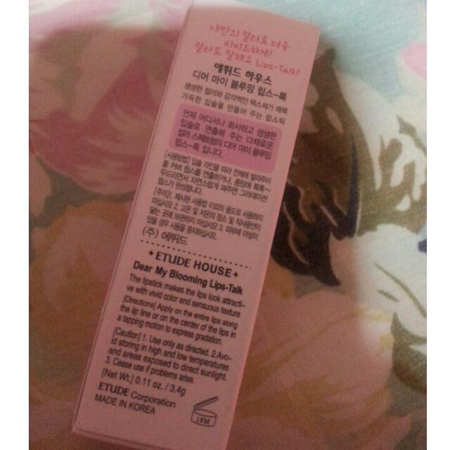 Etude House Lips-Talk Dear My Blooming, Beauty & Personal Care, Face ...