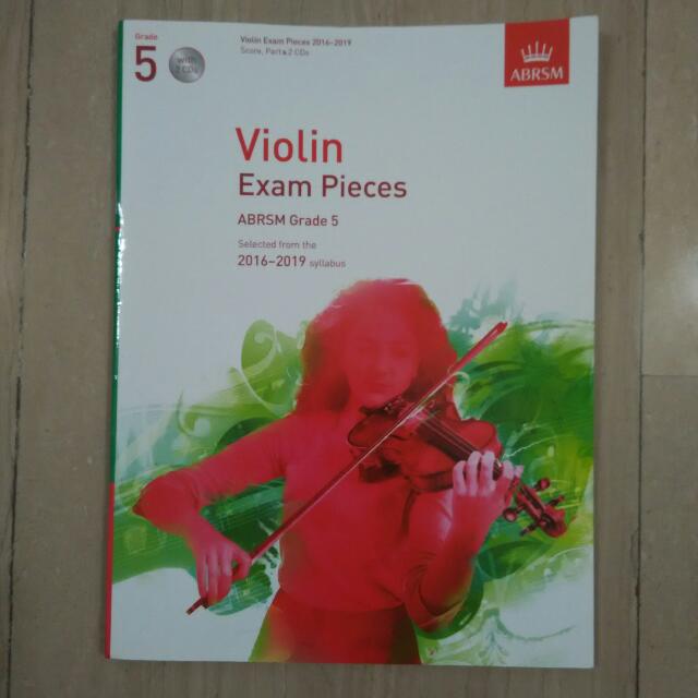 Grade 5 Violin With CD 2016-2019, Hobbies & Toys, Music & Media, Music ...