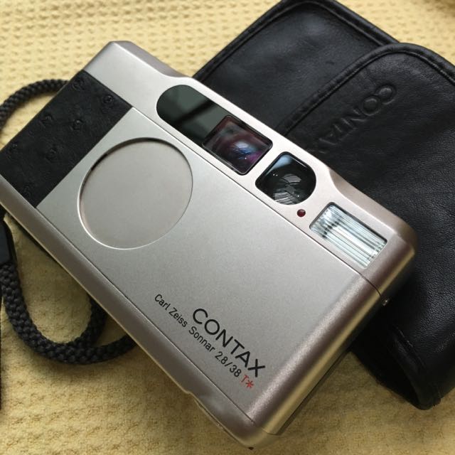 Rare Contax T2 Platin, Photography, Cameras on Carousell