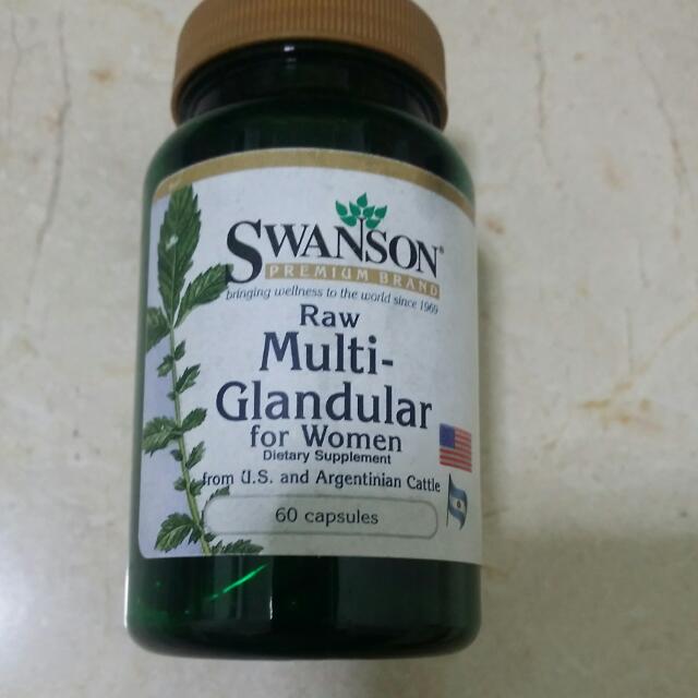 Raw Swanson Multiglandular Women Bovine Ovary Cow Breasts Female ...