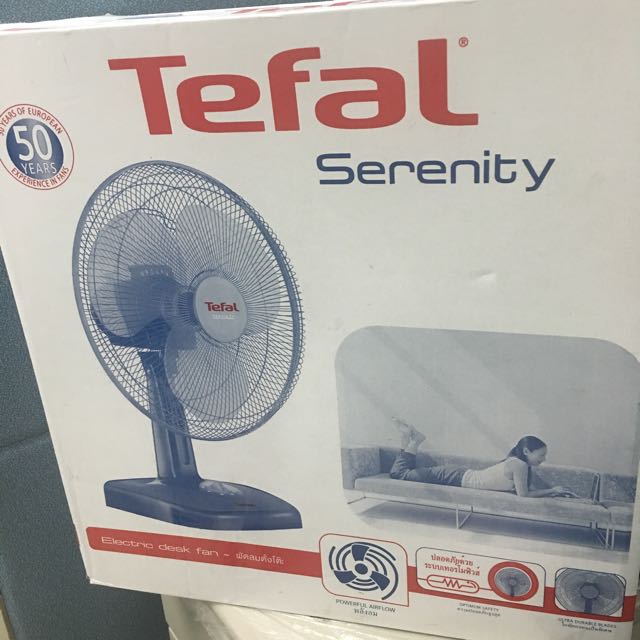 TEFAL Serenity Desk Fan [Brand new], TV & Home Appliances, Kitchen ...
