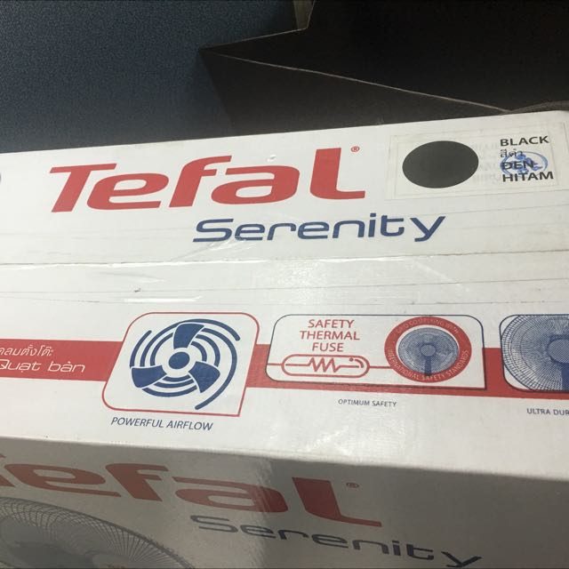 TEFAL Serenity Desk Fan [Brand new], TV & Home Appliances, Kitchen ...