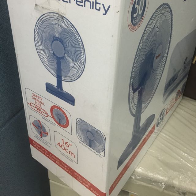 TEFAL Serenity Desk Fan [Brand new], TV & Home Appliances, Kitchen ...