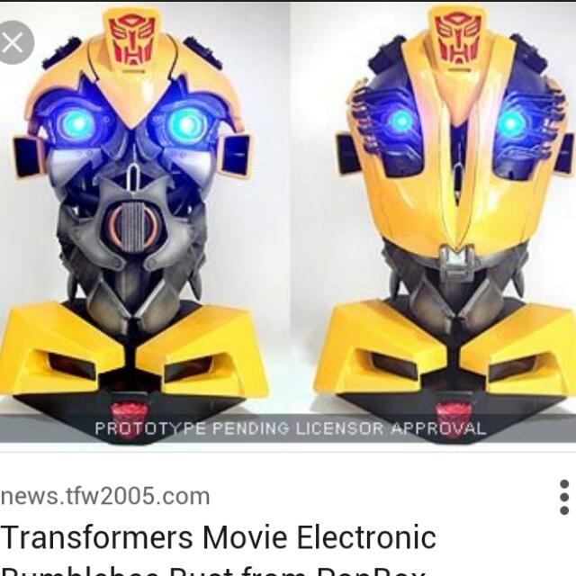 Popbox Collectible Transformers Movie Optimus Prime & Bumblebee Electronic Busts, Hobbies & Toys ...