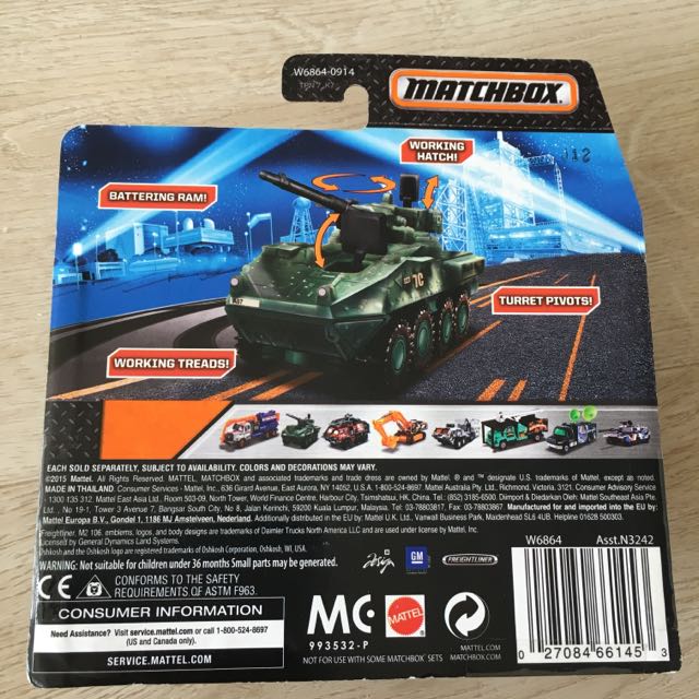 Matchbox Army Military Stryker M1128 MGS Metal cast Toy, Hobbies & Toys ...