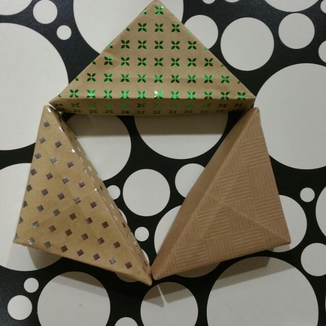 Origami Triangular Boxes, Furniture & Home Living, Home Improvement ...