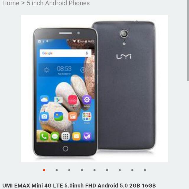 Umi Emax Mini 2gm Ram ROM 16gb. LTE., Mobile Phones & Gadgets, Tablets ...