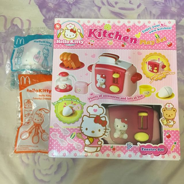 Hello Kitty Toaster Set, Babies & Kids, Babies & Kids Fashion on Carousell