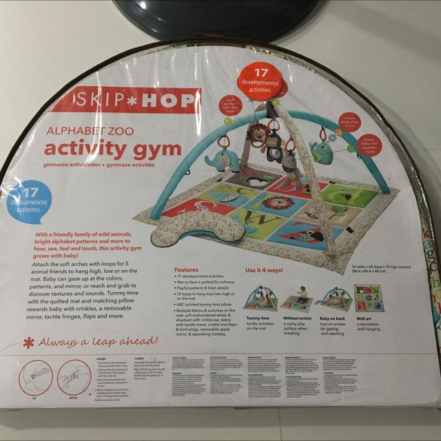 SKIP HOP ALPHABET ZOO BABY ACTIVITY GYM, Babies & Kids, Infant Playtime ...