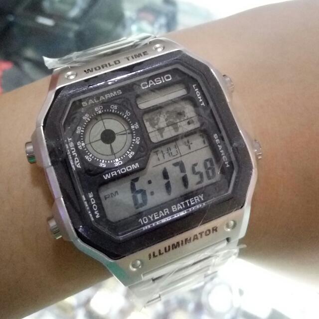 Casio Silver Vintage Watch, Men's Fashion, Watches & Accessories ...