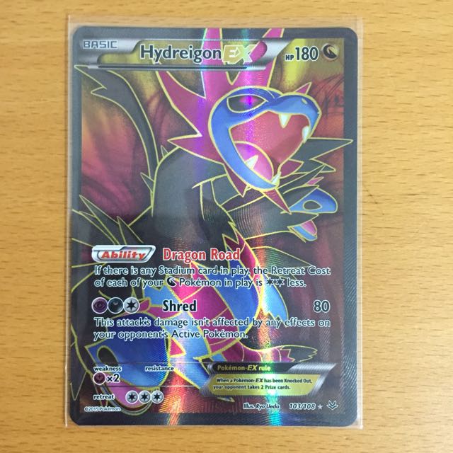 Pokemon Card - Hydreigon Ex, Hobbies & Toys, Toys & Games on Carousell