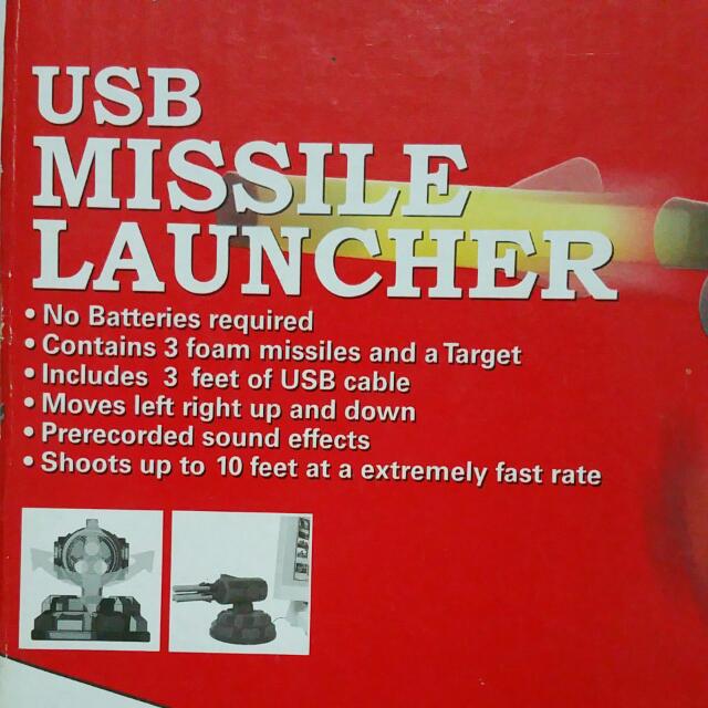 USB MISSILE Launcher From Cheeky, Hobbies & Toys, Toys & Games on Carousell