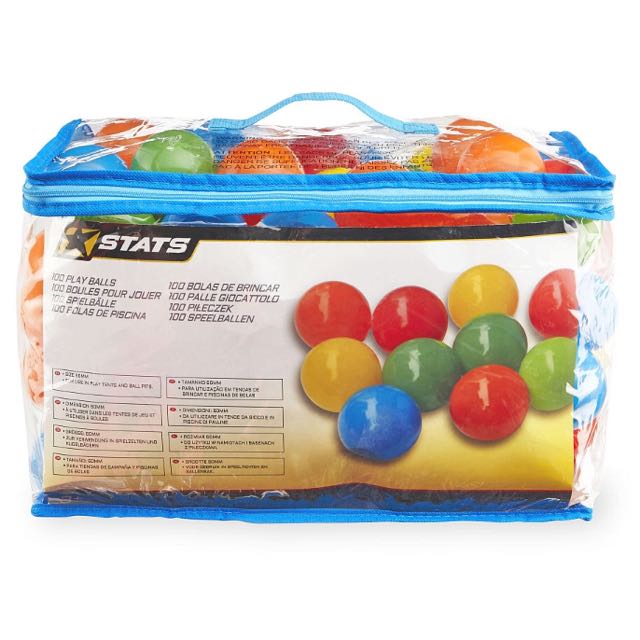 100 Piece Plastic Play Balls, Hobbies & Toys, Toys & Games on Carousell