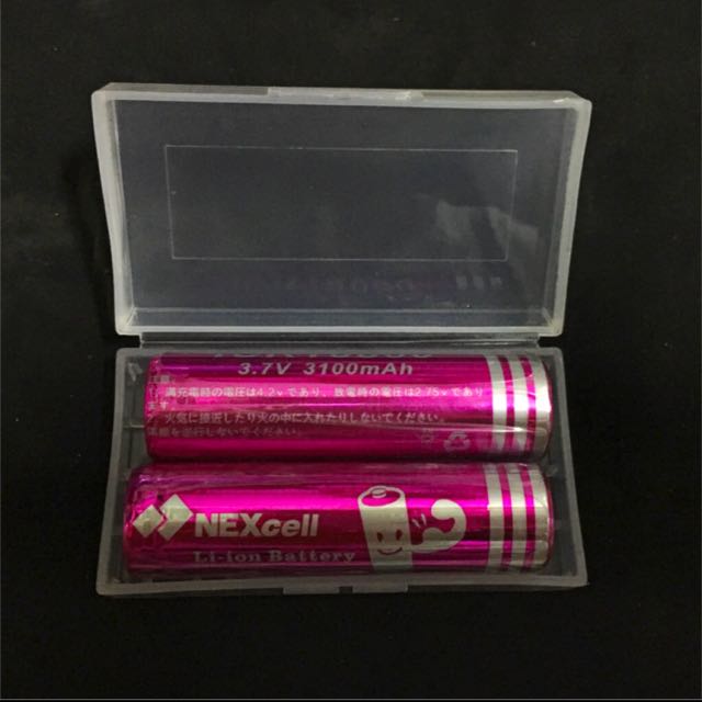 3100mAh NEXcell 18650 3.7v Rechargable Lithium -ion Battery Cells ...