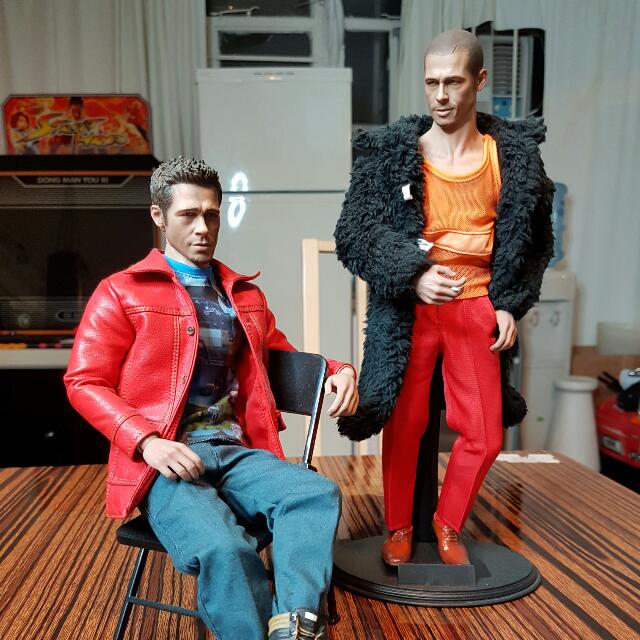 CRAFTONE 1/6 Fight Club Fighter Brad Pitt Premium Version double head ...