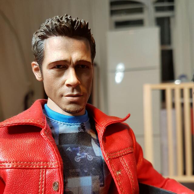 CRAFTONE 1/6 Fight Club Fighter Brad Pitt Premium Version double head ...