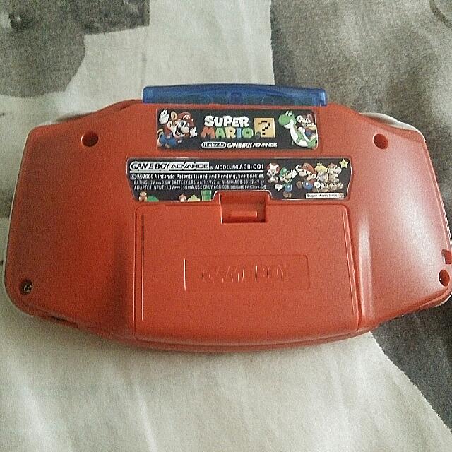 Nintendo GameBoy Advance Mario (Red) Edition * Included Free 22 In 1 ...