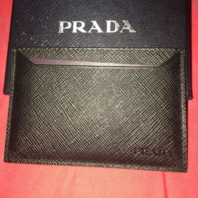 Prada Name card Holder, Luxury, Accessories on Carousell