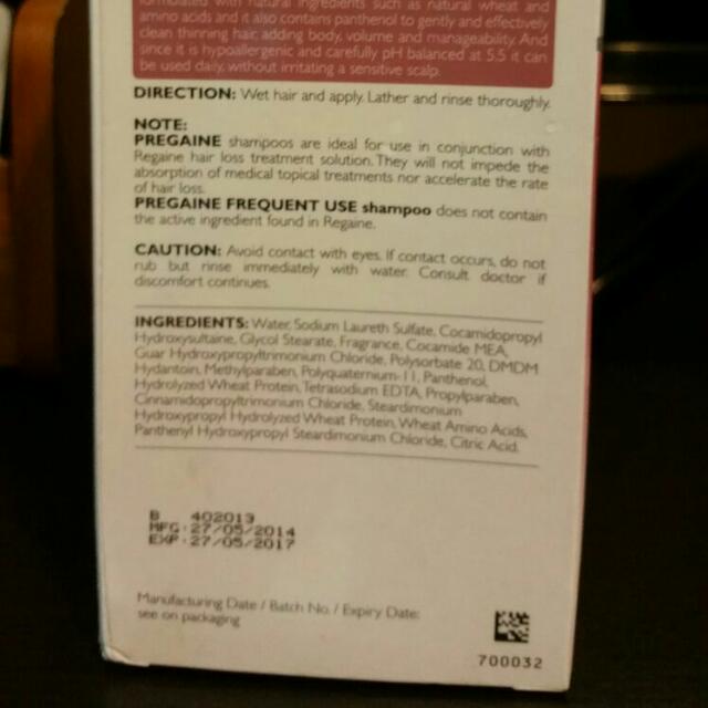 Pregaine Frequent Use Shampoo Hypoallergenic 200ml (For Men And Women ...