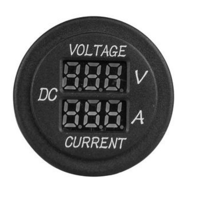 DC 12V-24V Digital Multimeter Voltmeter Ammeter Socket - Vehicle ...