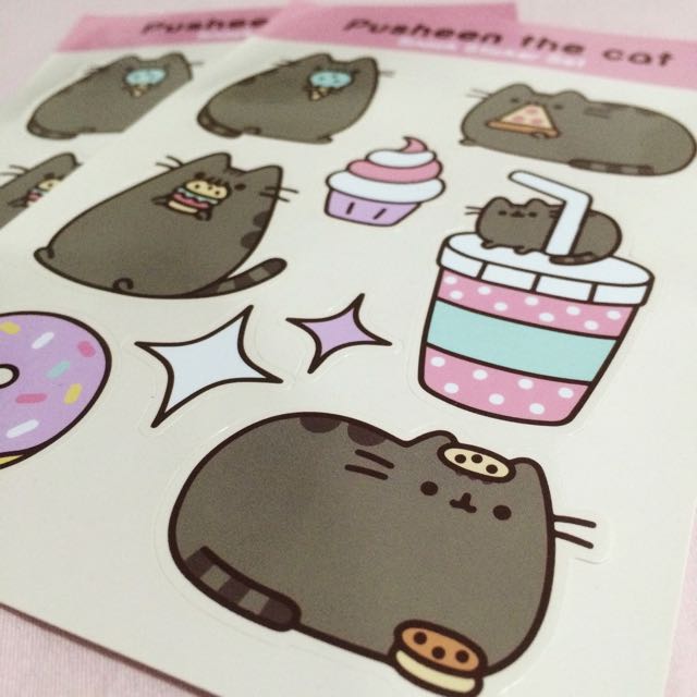 Authentic Pusheen Stickers (Pusheen Box), Hobbies & Toys, Stationery ...