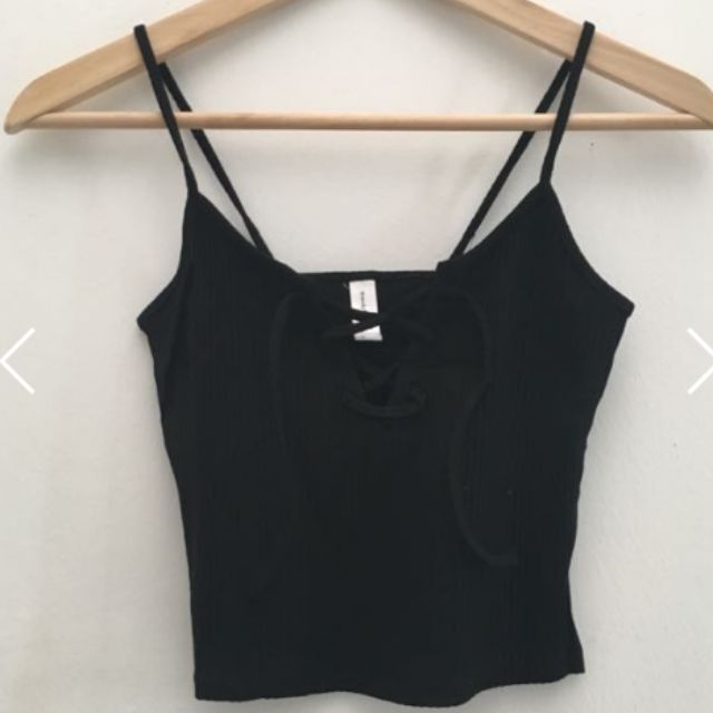 PENDING black bethany tank, Women's Fashion, Tops, Sleeveless on Carousell