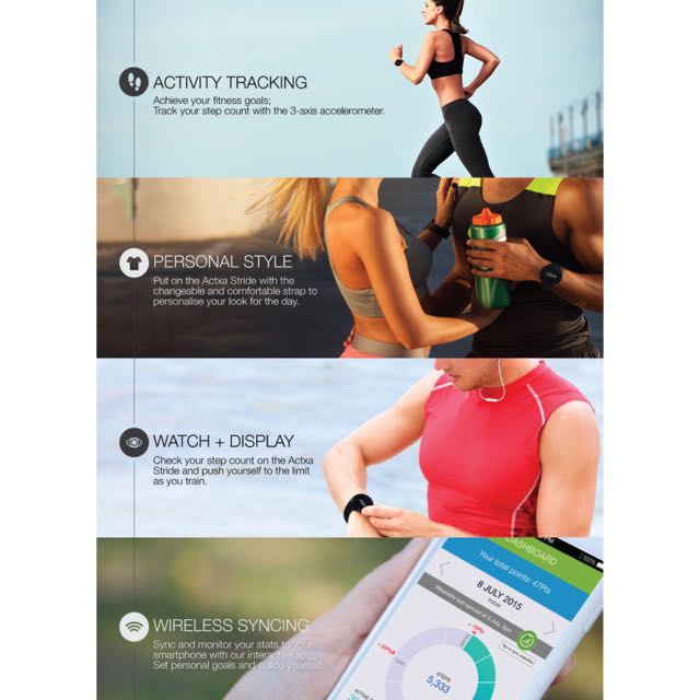 Brand New Actxa Stride Steps Tracker, Mobile Phones & Gadgets, Wearables & Smart Watches on ...
