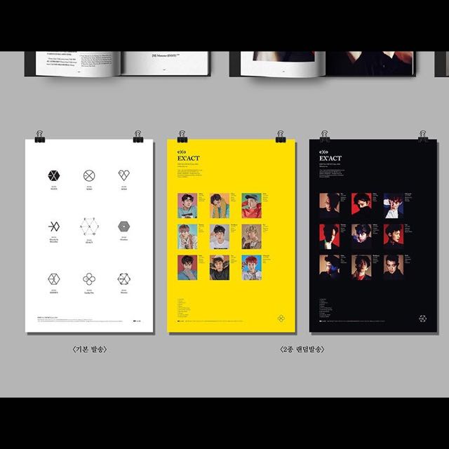 EXO EX'ACT ALBUM POSTERS (all 3), Hobbies & Toys, Memorabilia ...