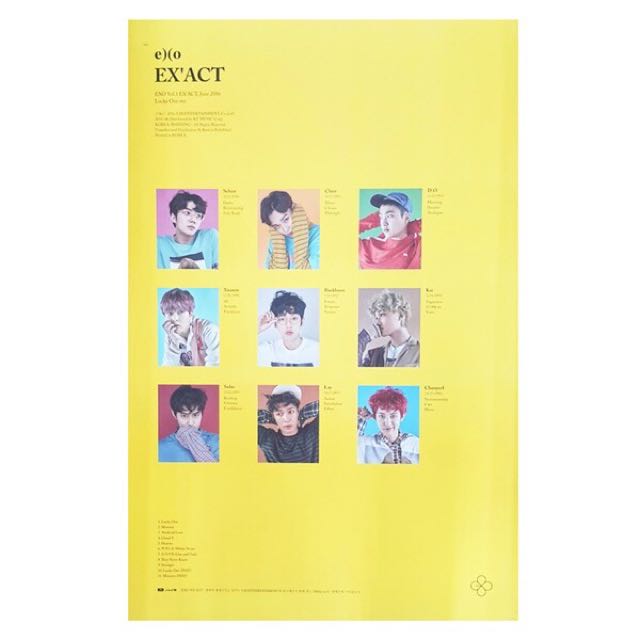 EXO EX'ACT ALBUM POSTERS (all 3), Hobbies & Toys, Memorabilia ...