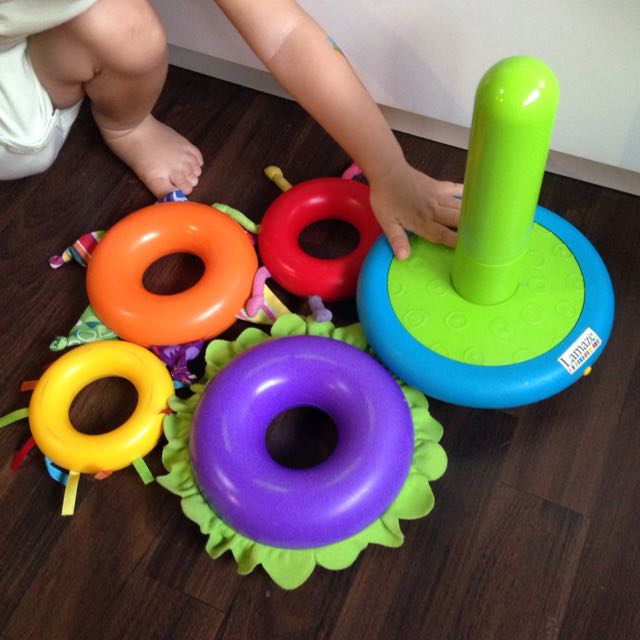 Lamaze Stacking Rings W Music & Motion, Babies & Kids, Infant Playtime ...