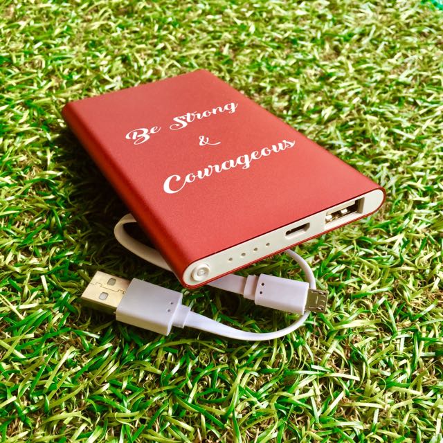 Custom Engraving Power Bank Slim 12000maAh, Mobile Phones & Gadgets ...