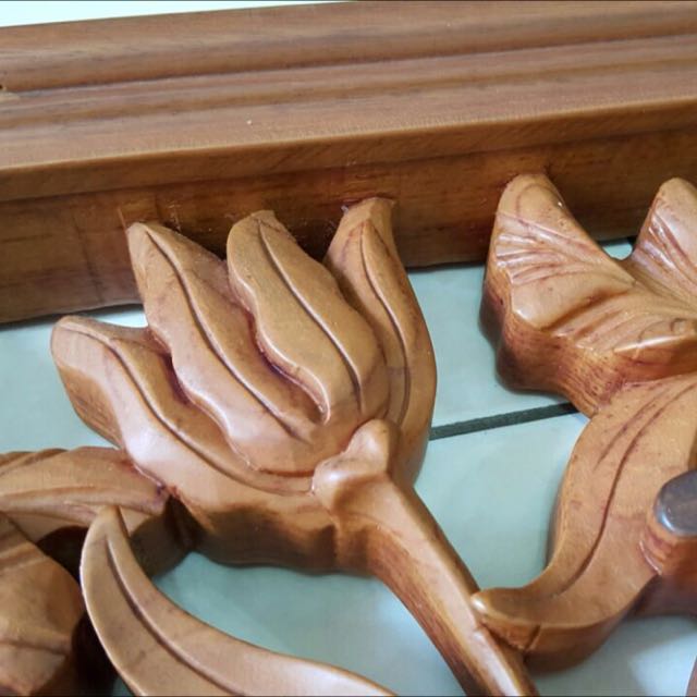 frame ukiran kayu, Furniture & Home Living, Furniture, Bed Frames ...