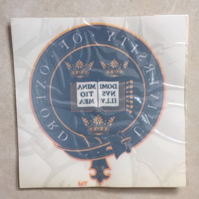 Oxford University Car Decal Sticker Label, Car Accessories, Accessories ...
