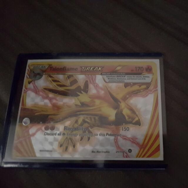Talonflame BREAK Pokemon Card, Hobbies & Toys, Toys & Games on Carousell