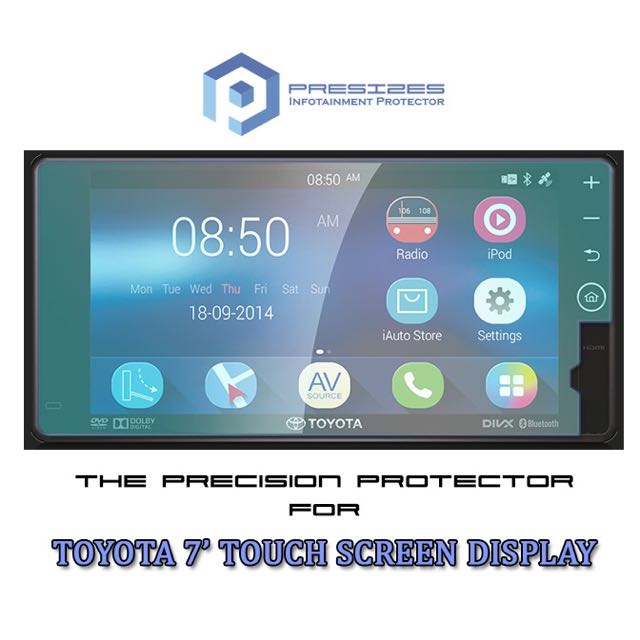 Toyota 7' Touch Screen Display Infortaiment Protector, Car Accessories ...