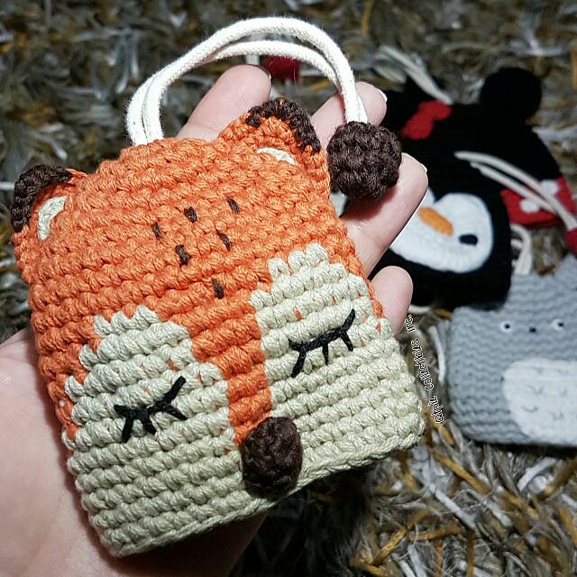Handmade Crochet Key Holder Pouch - Foxy, Design & Craft, Handmade ...
